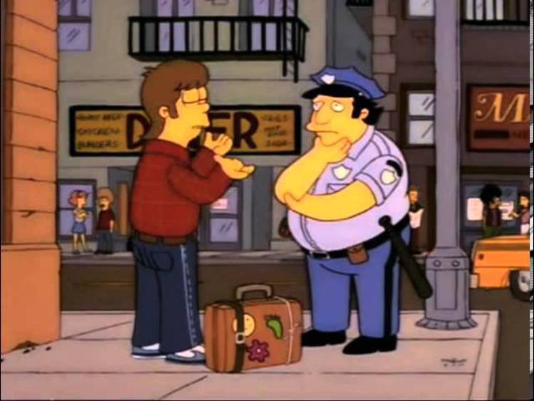 Homer Simpson Reflects on His Horrible Time in New York City | Viewing NYC