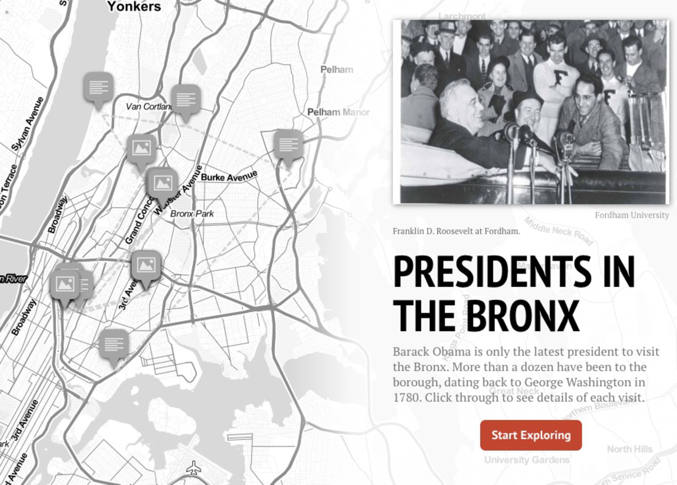 Interactive Map Shows Presidential Visits to The Bronx Throughout ...