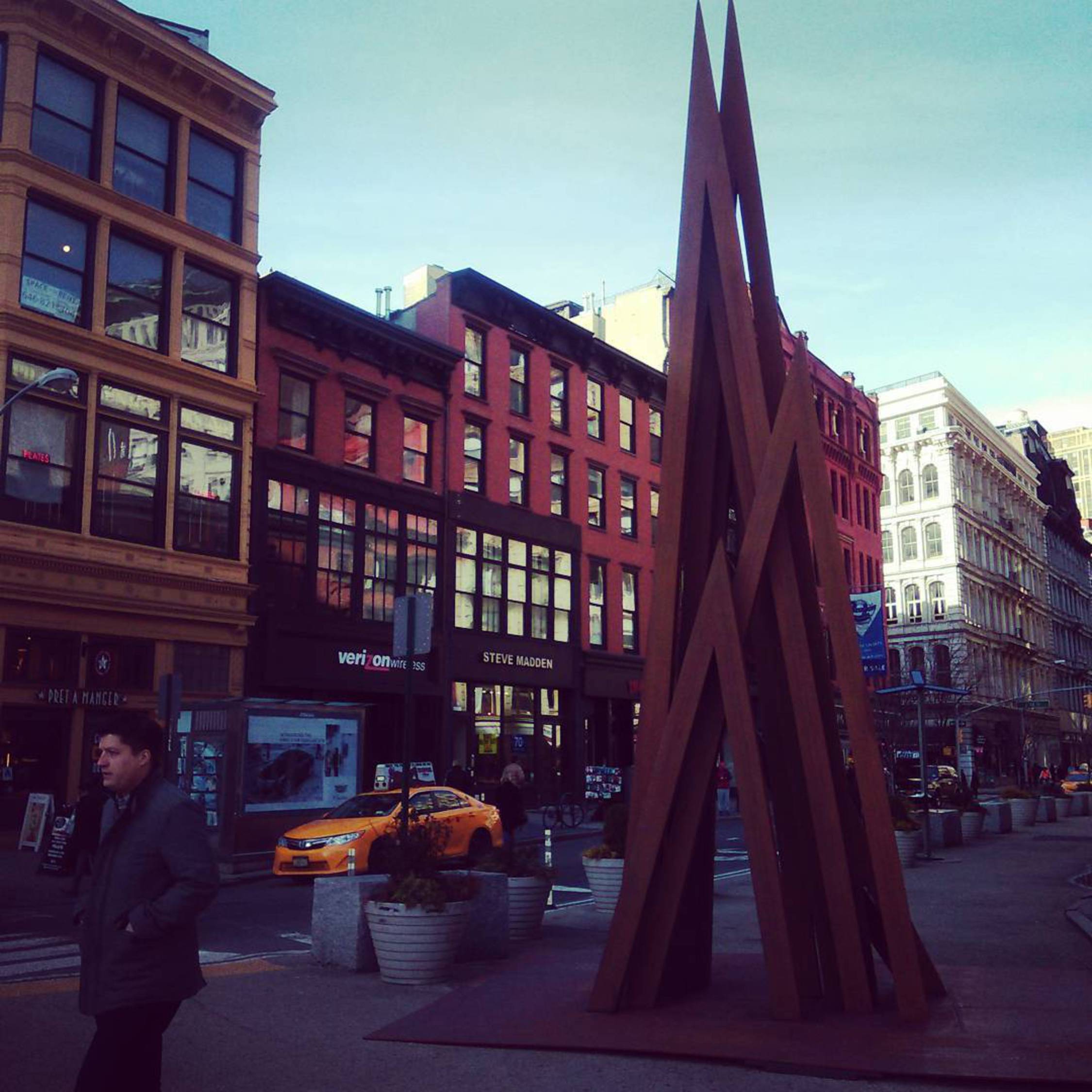 'Disorder: 9 Uneven Angels', a Massive Rusted Steel Sculpture Appears ...