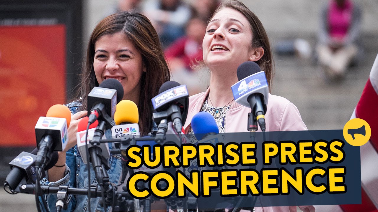 Improv Everywhere Holds Surprise Press Conference With Strangers on the ...