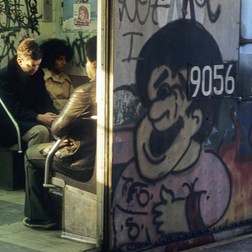 Amazing Photograph of the NYPD Riding the Subway in the 1980's ...