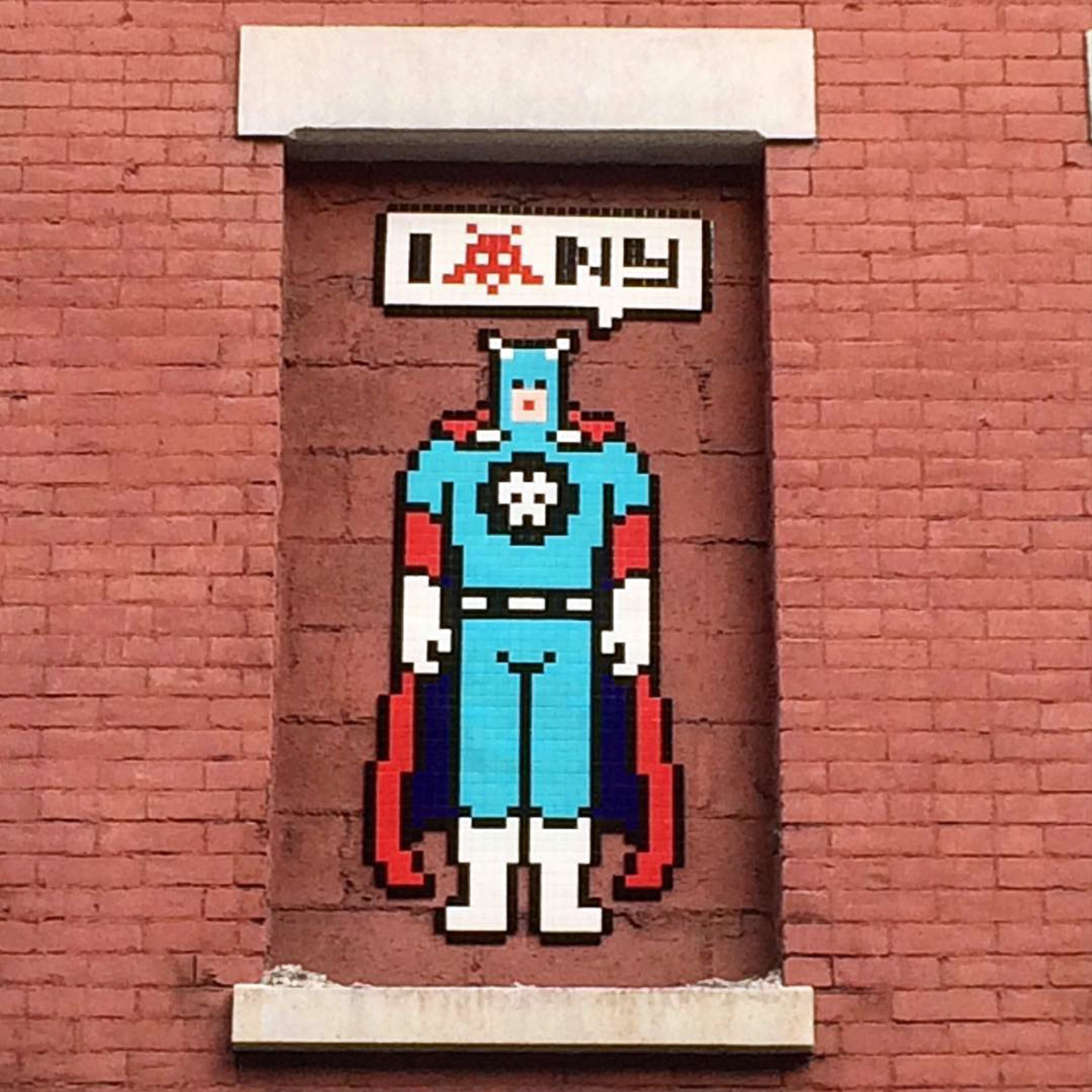 Street Artist Invader Unveils His 147th NYC Mosaic Tile Art in Little ...