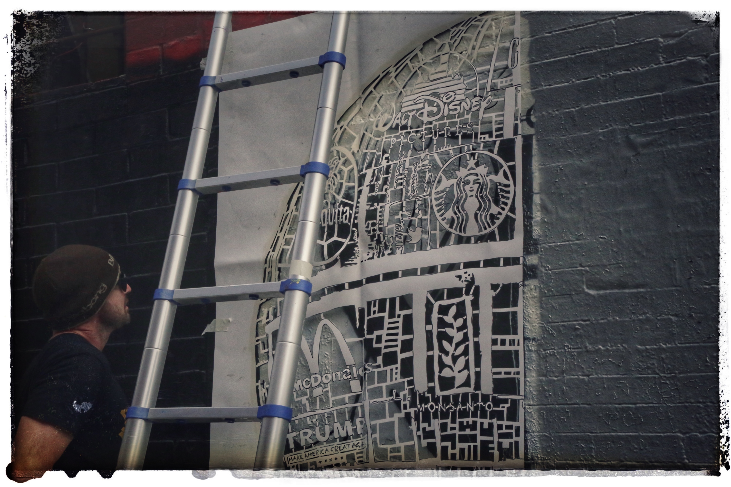 Check Out the 'Corporate Death Star' Mural in East Village by Street ...