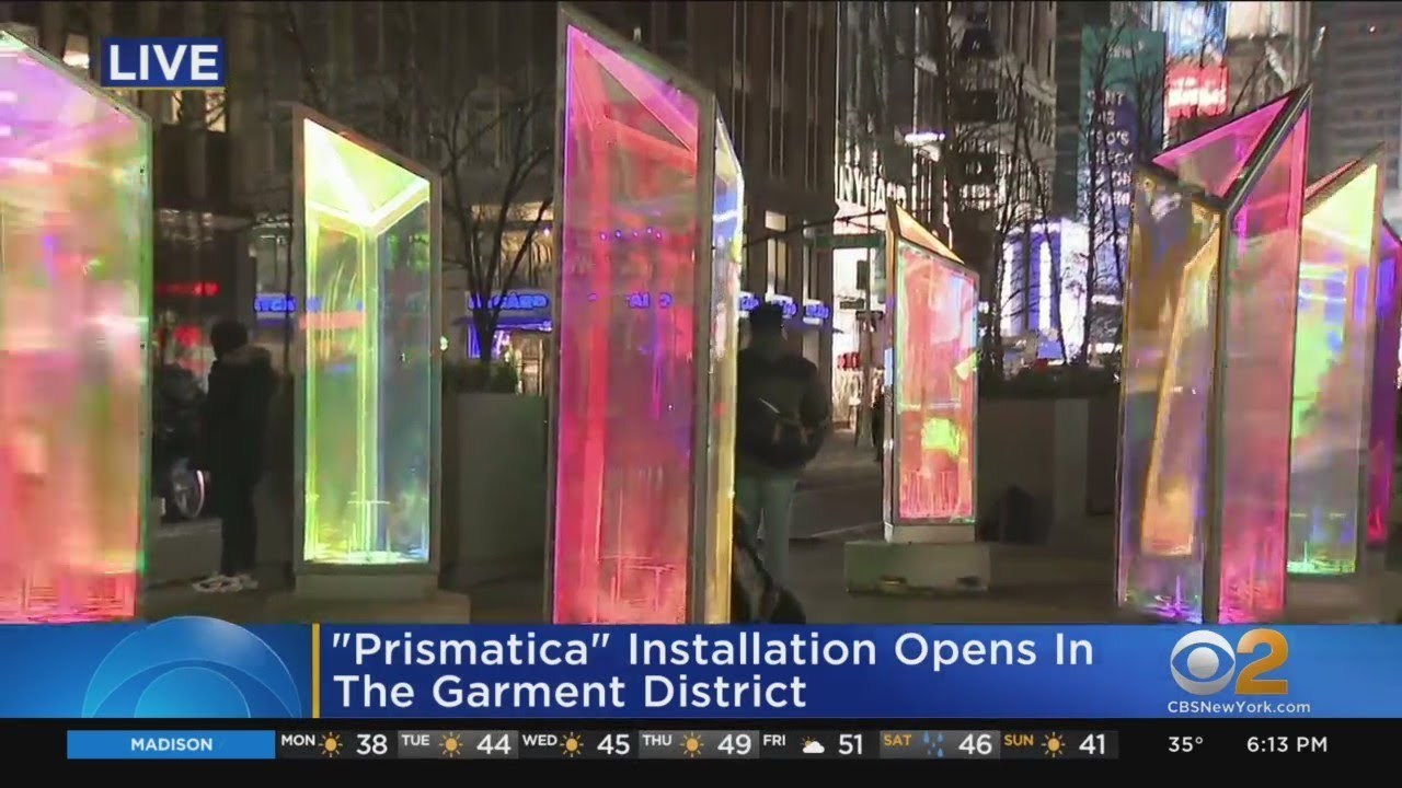 [VIDEO] 'Prismatica' Art Installation Opens In Garment District ...