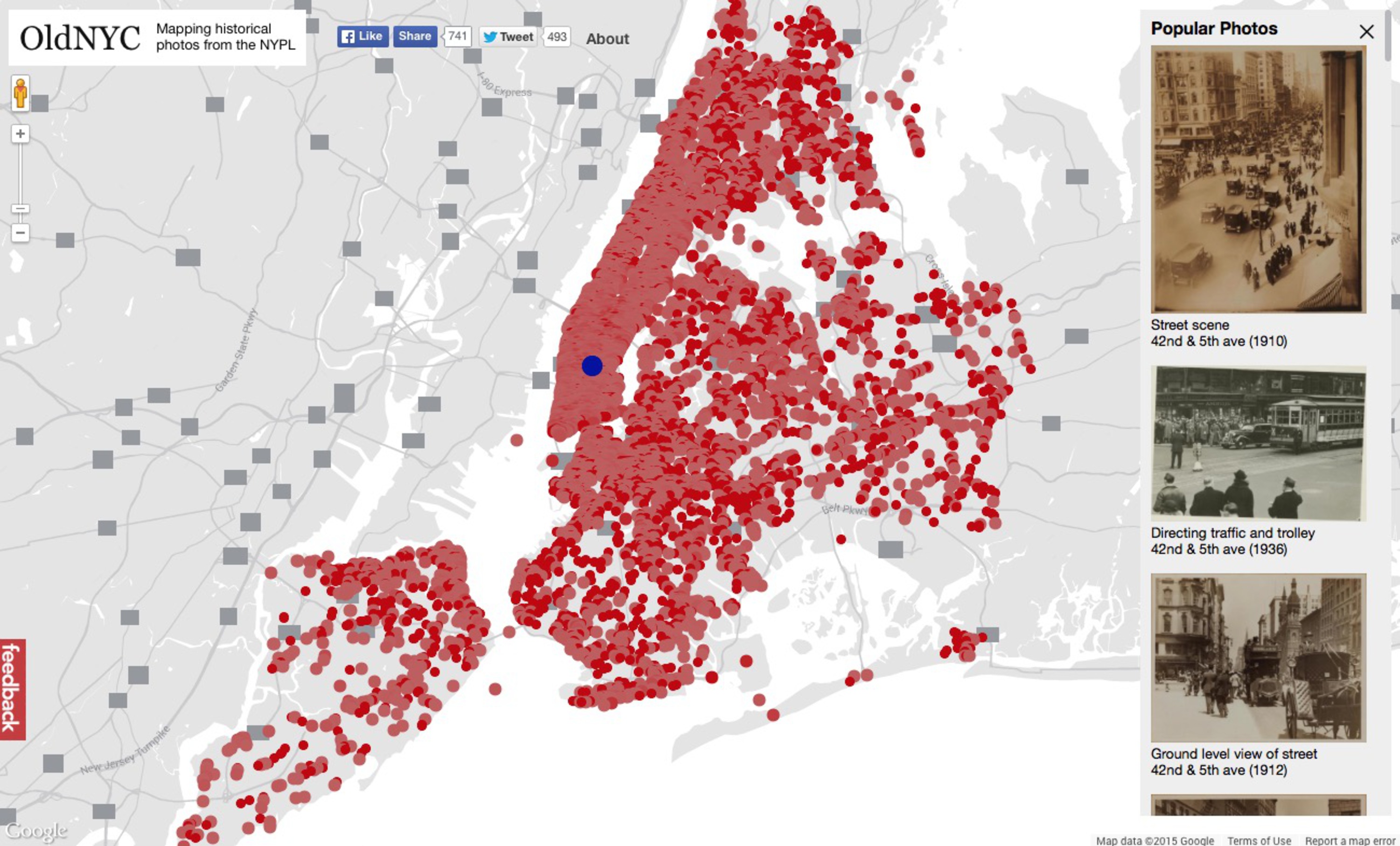 OldNYC, an Interactive Map Showing Locations of Historical New York ...