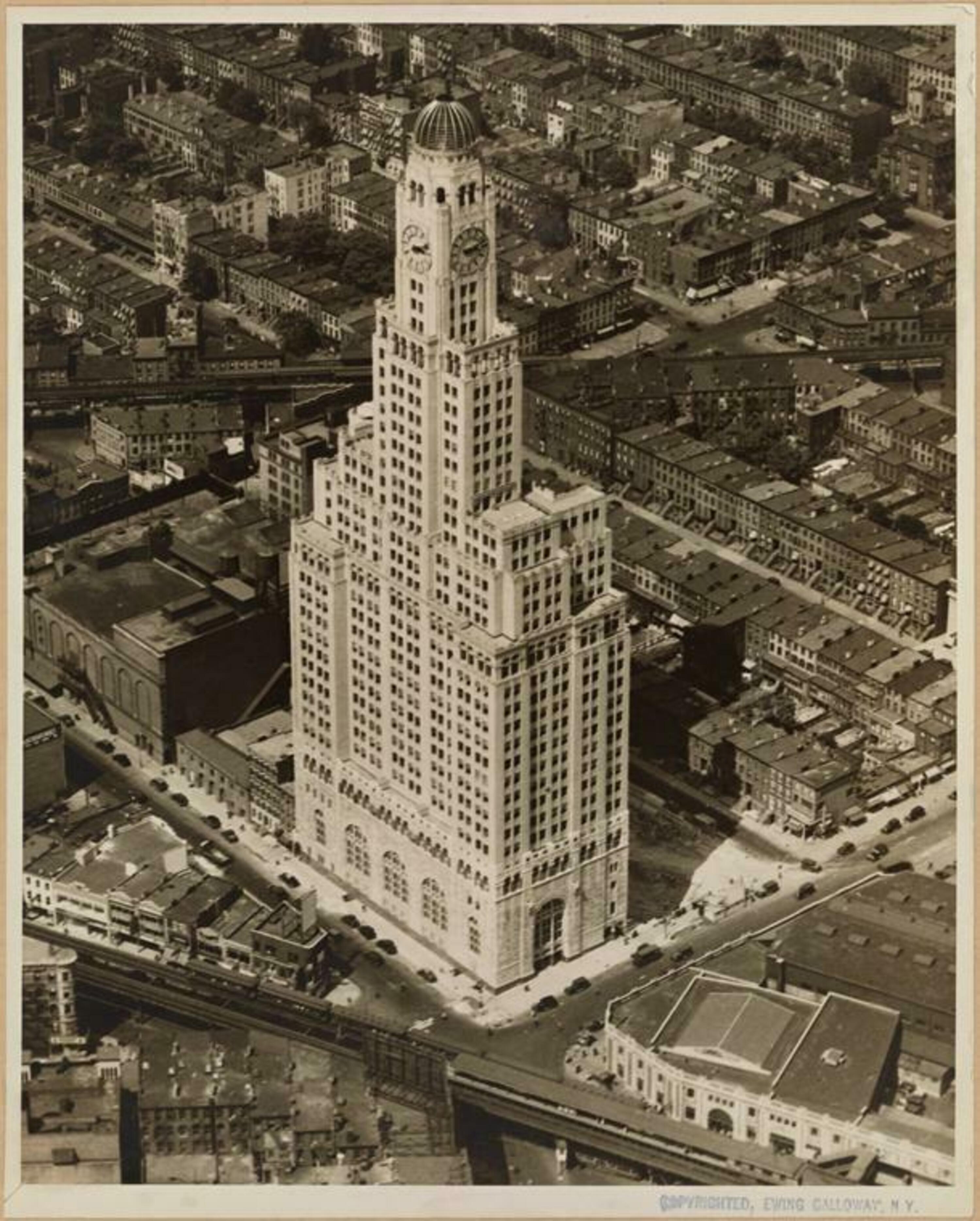 Vintage Photograph Showing the Williamsburgh Savings Bank Building in ...