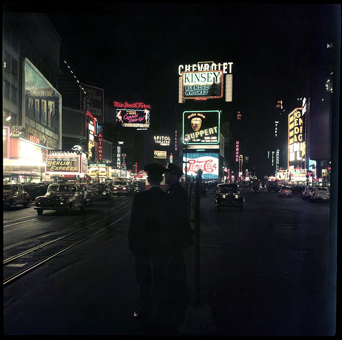Vintage Photographs of the Neon Lights Covering Times Square and ...