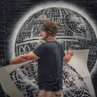 Check Out the 'Corporate Death Star' Mural in East Village by Street ...