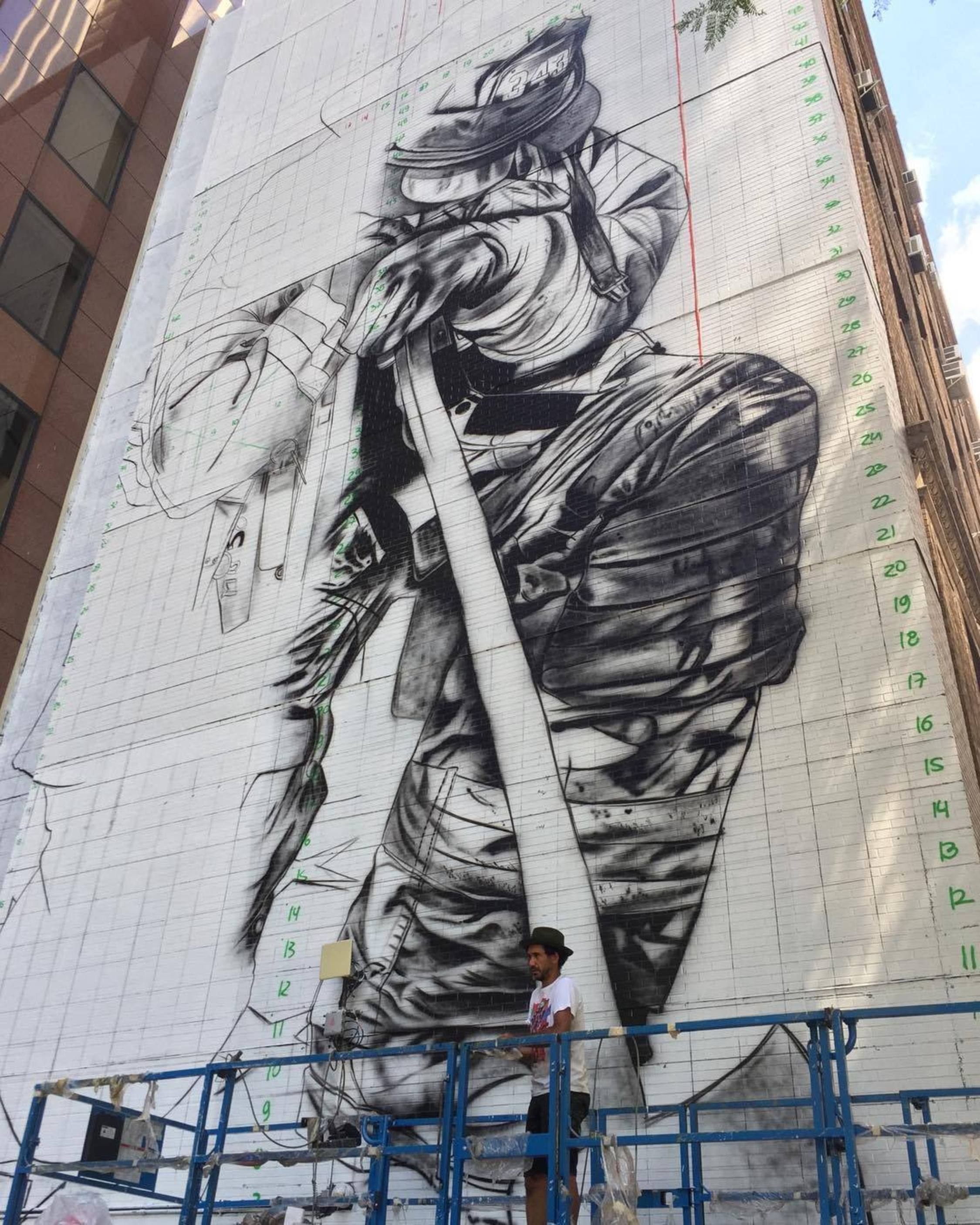 This Massive New Mural in Midtown is a Tribute to the Heroes of 9/11 ...