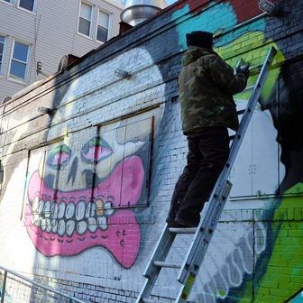 Shiny New Sweet Toof Mural Appears in Williamsburg | Viewing NYC