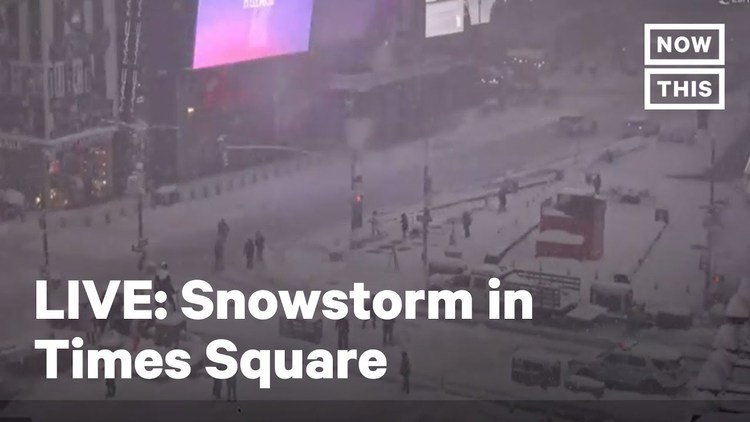 [VIDEO] Watch the Winter Storm Blanket Times Square in Snow | Viewing NYC
