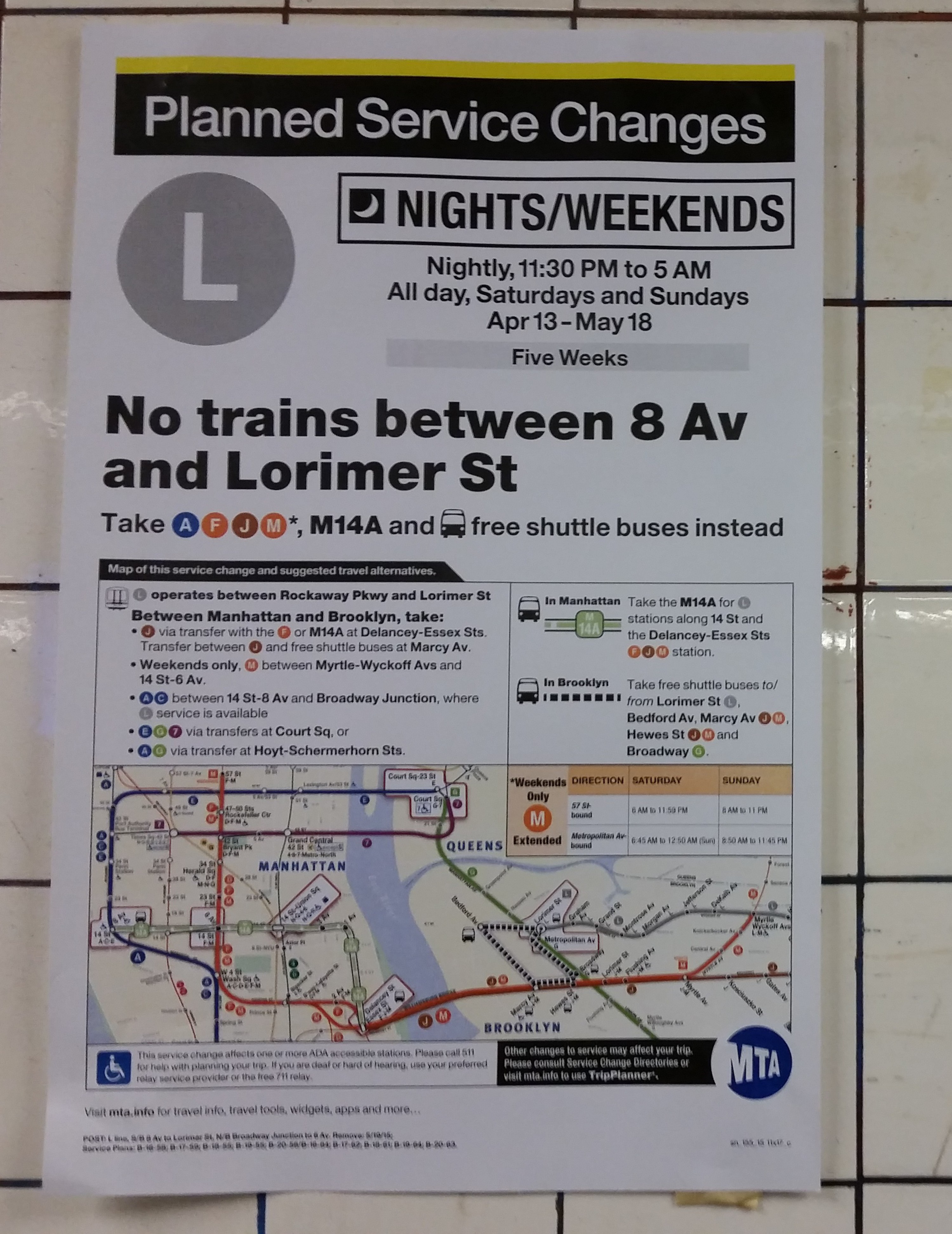 Hope You Weren't Planning on Taking the L This Month... | Viewing NYC