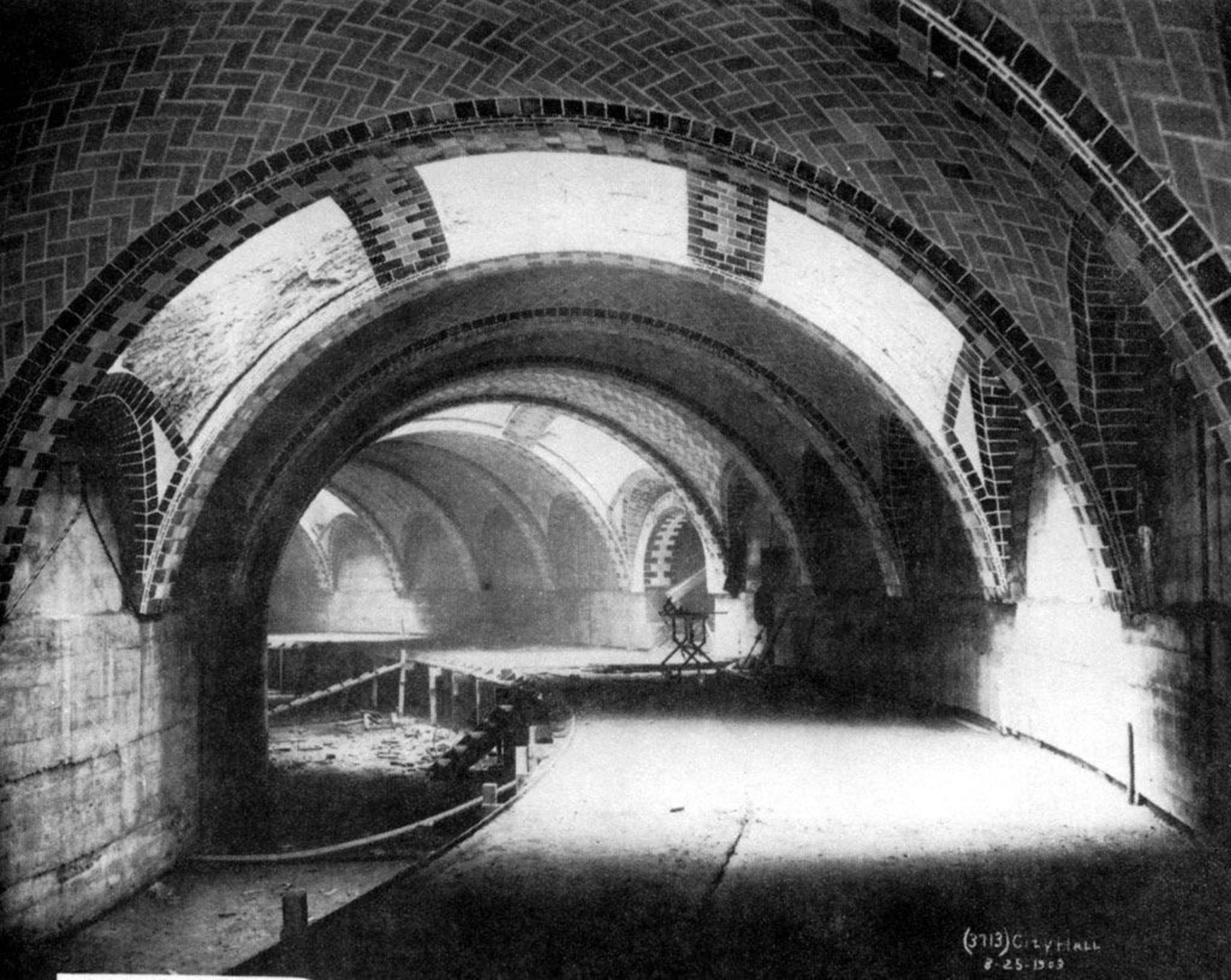 Vintage Photograph Shows Construction of the First New York City Subway ...