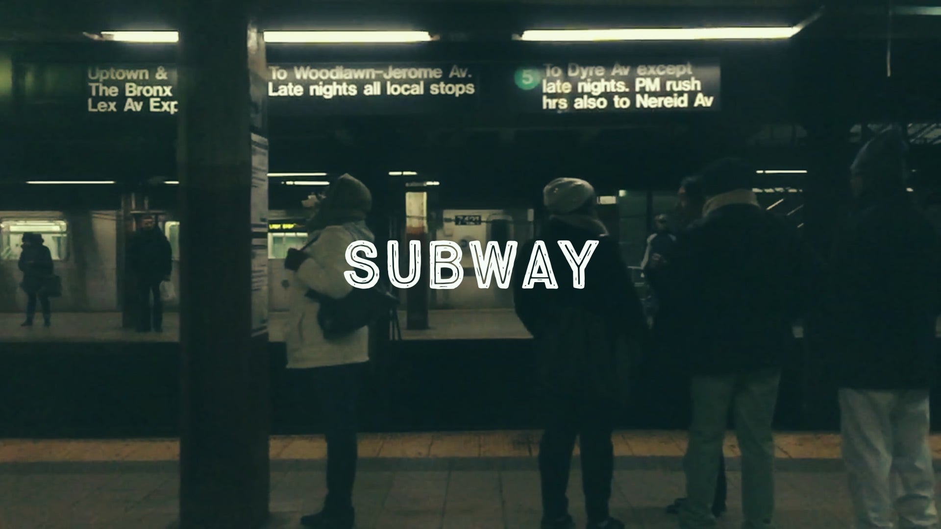 Hypnotic Slow Motion Video of a Subway Platform Captured From a Moving ...