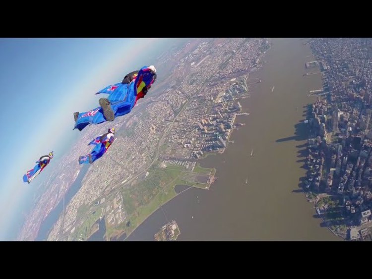 Watch Red Bull Winguit Flyers Soar Over New York City | Viewing NYC