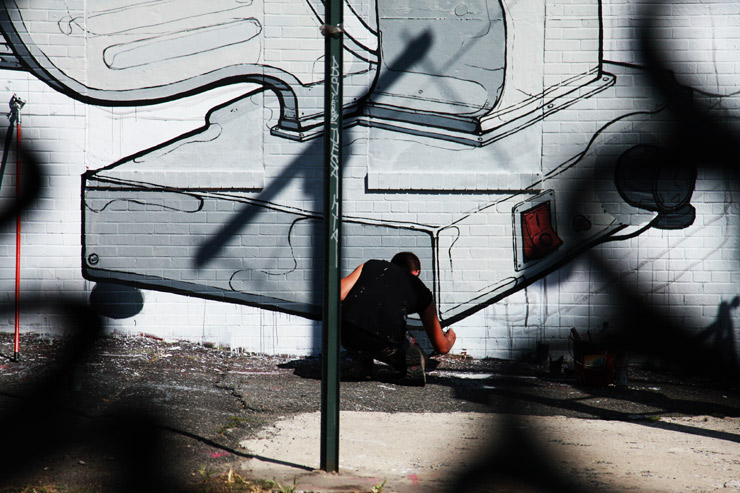 NemO's Paints a Beautifully Grotesque Mural in Williamsburg | Viewing NYC