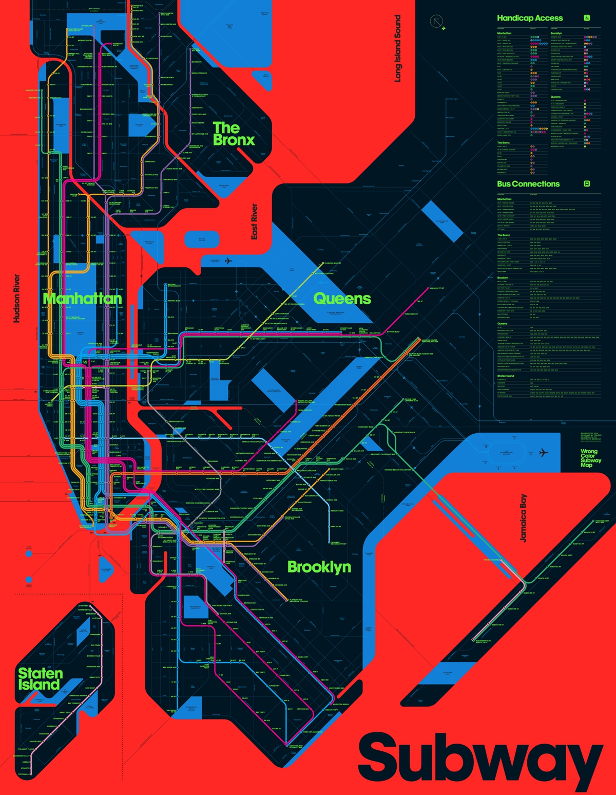 Check Out These Wrong Color New York City Subway Maps | Viewing NYC