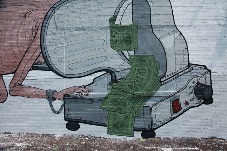 NemO's Paints a Beautifully Grotesque Mural in Williamsburg | Viewing NYC