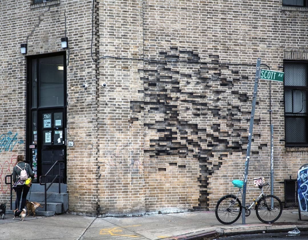 Check Out Both of Pejac's Incredible New Tree Murals in Bushwick and ...