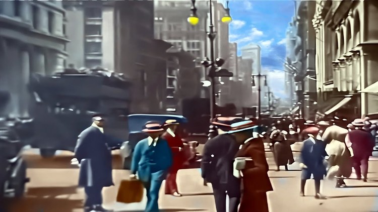 [WATCH] This Colorized Video Shows New York City Street Scenes in 1920s ...