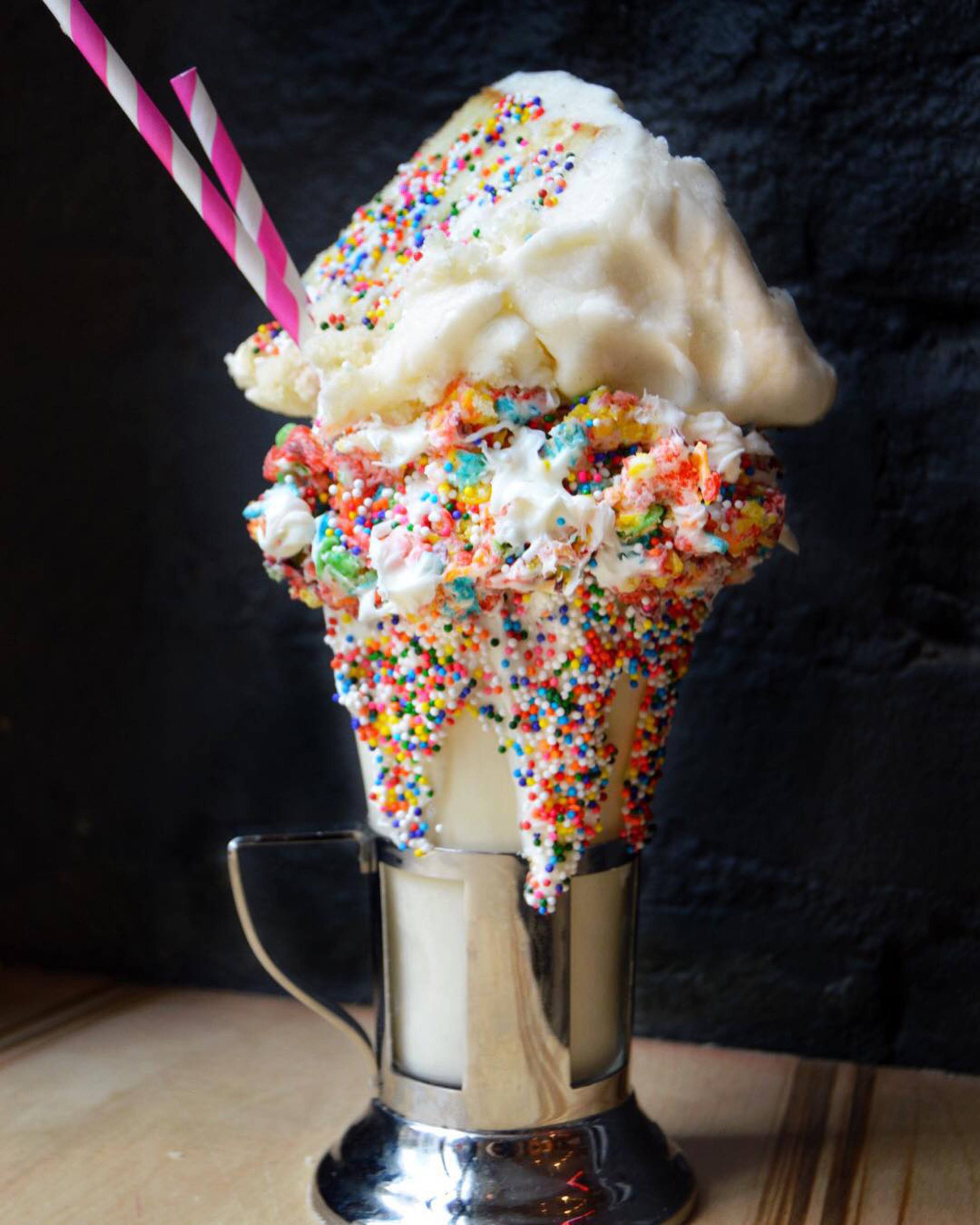 Check Out These Insane Foot-Tall Milkshakes at Black Tap Craft Burgers ...